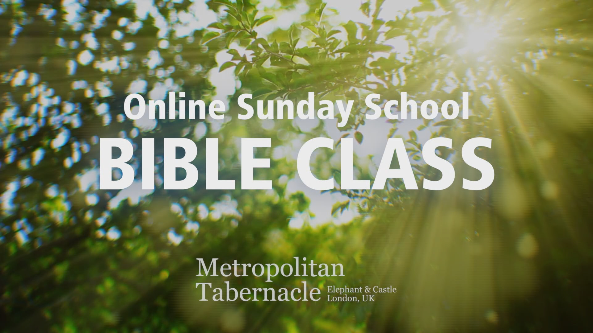 Resources for Lessons from Britain's largest Sunday School